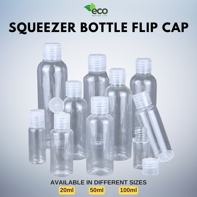 Mini Plastic Flip Cap Bottles Empty Vail for Travel Container Cosmetics ...