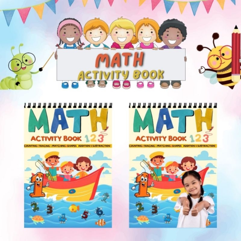 MATH Activity Book for Kids - Counting, Tracing, Matching, etc ...