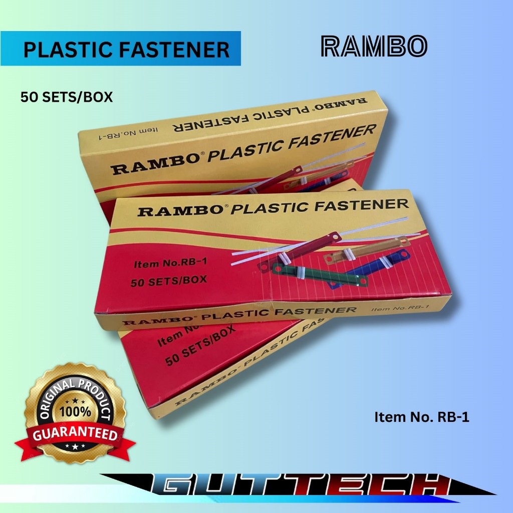 Plastic Fastener Rambo 50 sets/box Sold per Box | Shopee Malaysia