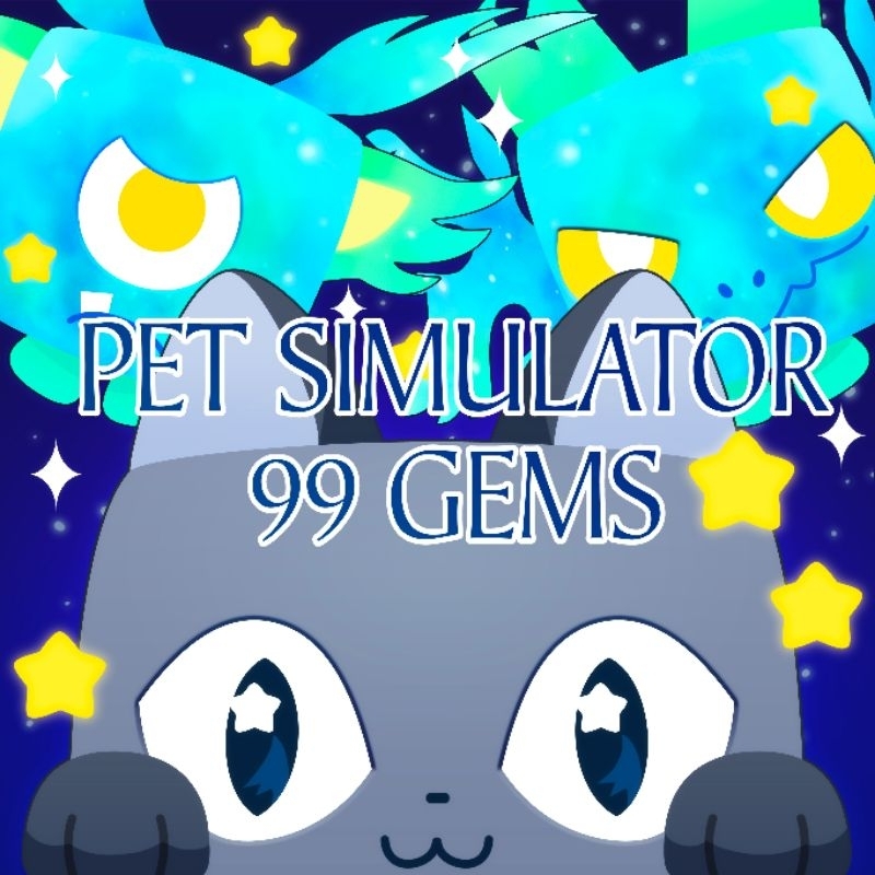 pet simulator 99 gems poster | Shopee Malaysia