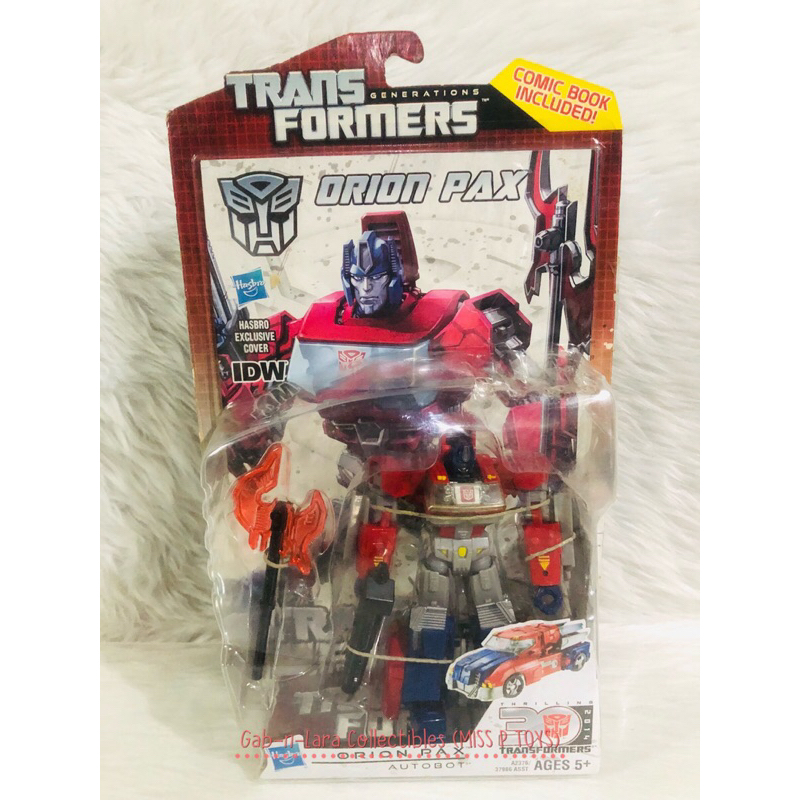 Transformers Generations: ORION PAX Figure (IDW Comic Pack) | Shopee ...