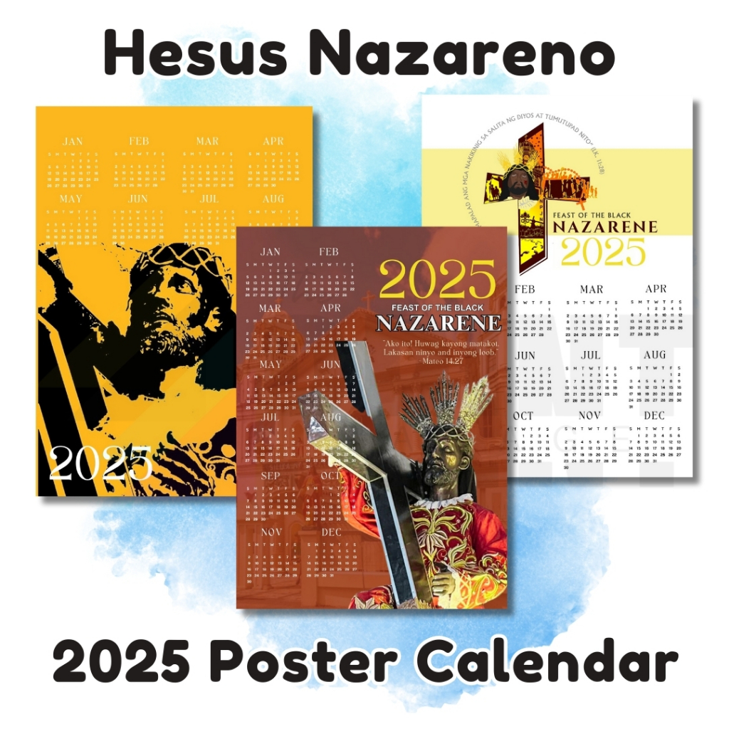 Hesus Nazareno 2025 Calendar (A3 Poster Type) | Shopee Malaysia