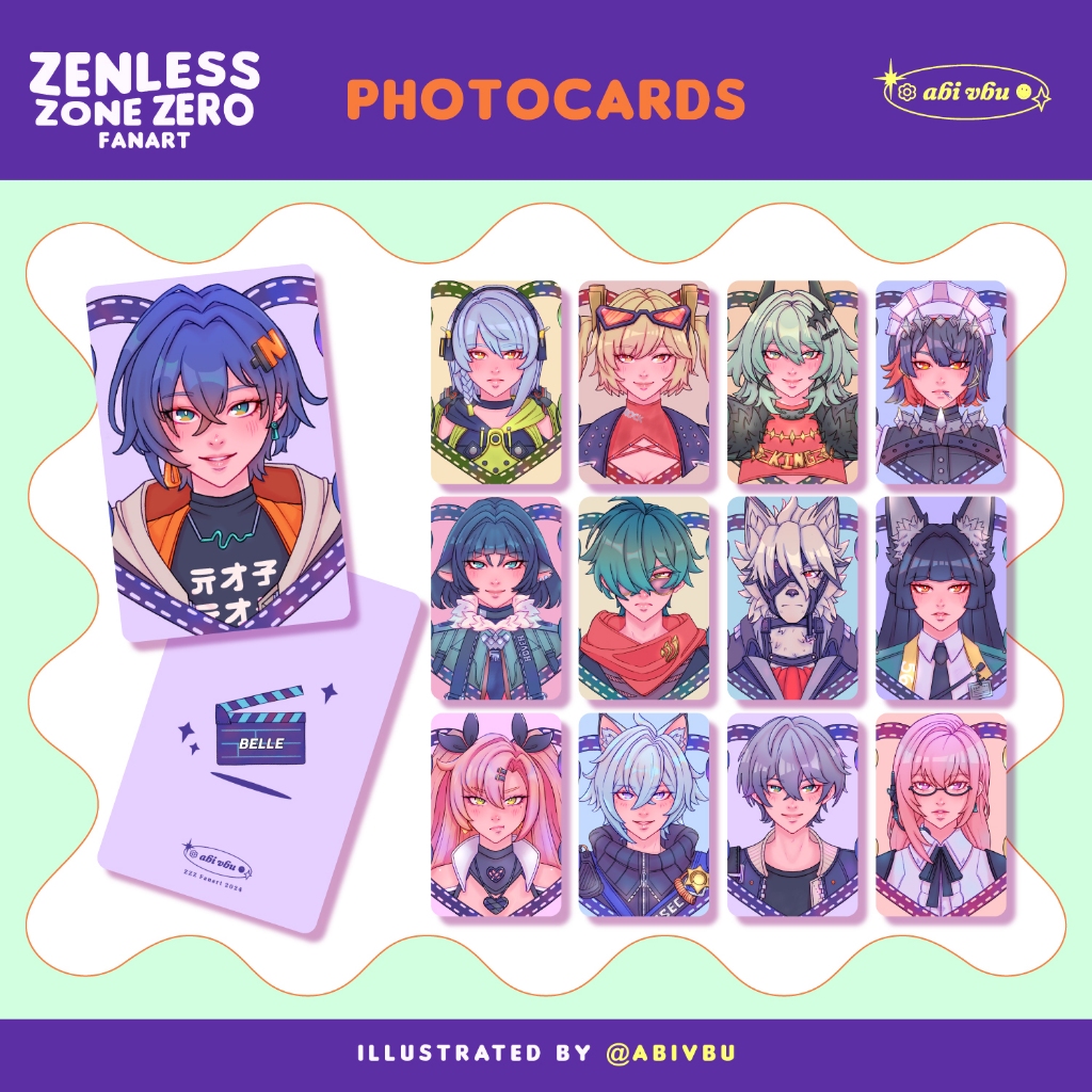 ZZZ Photocard - Zenless Zone Zero Fanart by AbiVbu | Shopee Malaysia