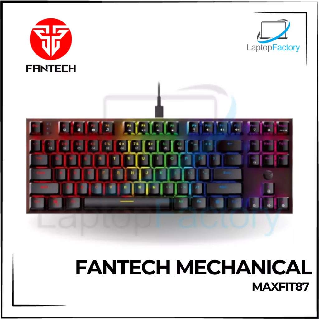 Fantech Mechanical Keyboard MAXFIT87 Black (Blue Switch) | Shopee Malaysia