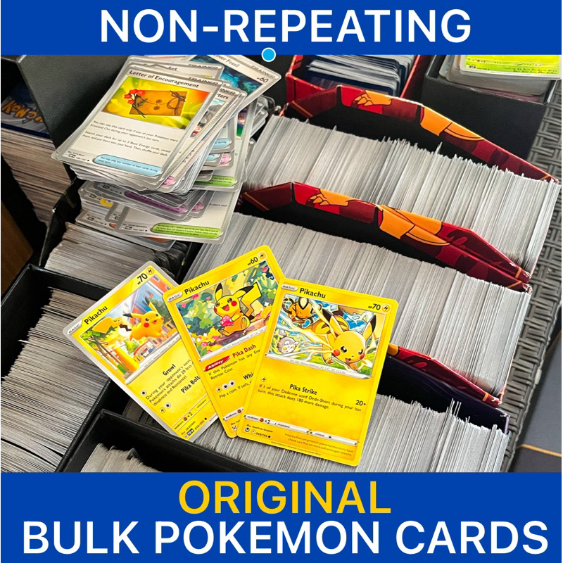 Pokemon bulk cards for beginners - common and uncommon | Shopee Malaysia