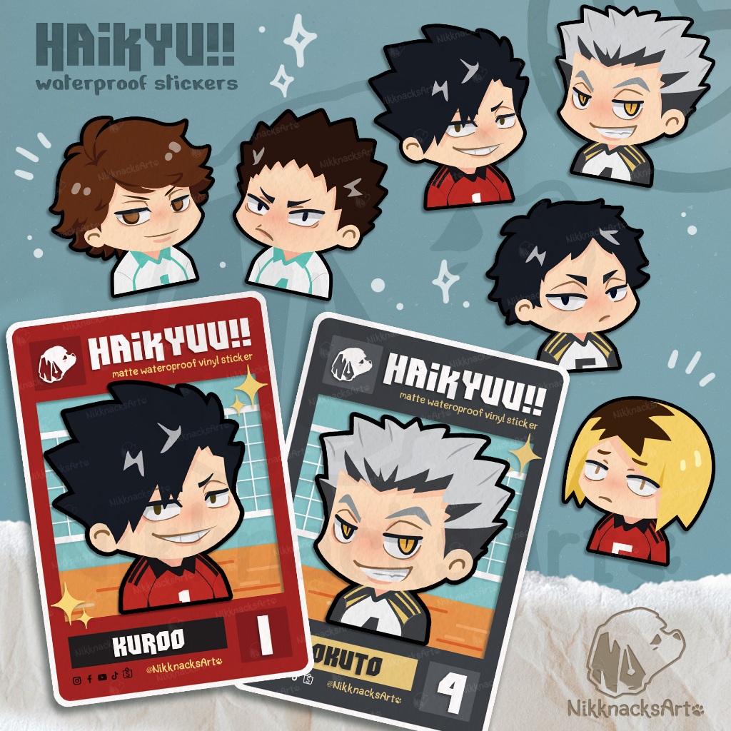 Haikyuu Sticker 2- Waterproof & Weatherproof Vinyl Stickers - Cute ...