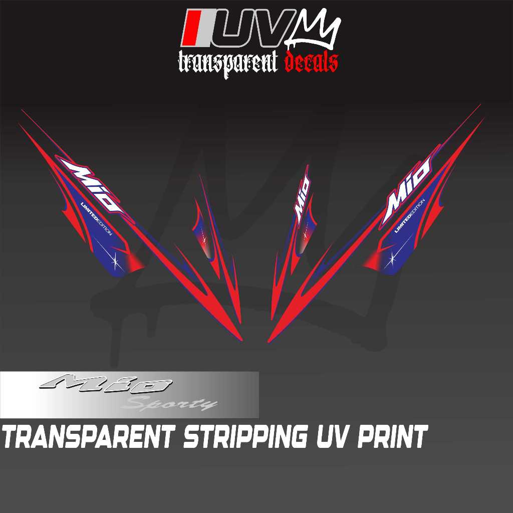 TRANSPARENT MIO SPORTY INDO DECALS | Shopee Malaysia