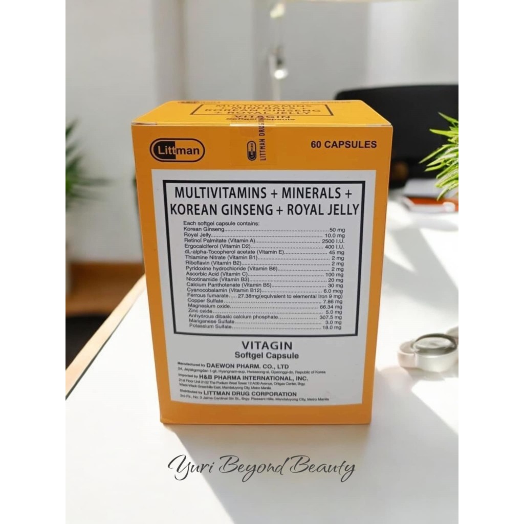 Vitagin Softgel Capsules (Multivitamins + Minerals +Korean Ginseng ...