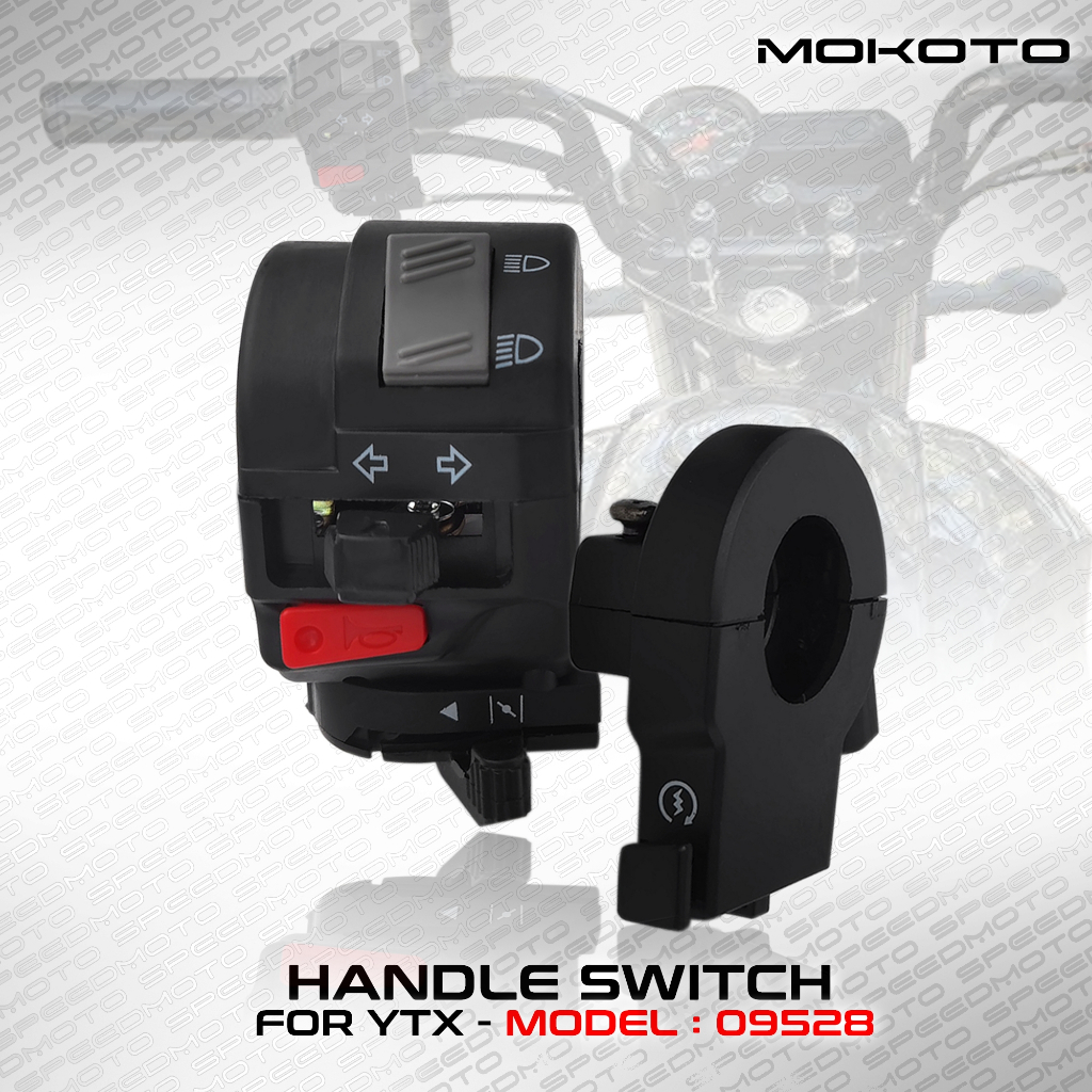 YAMAHA YTX HANDLE SWITCH SET W/ PASSING SWITCH MATTE BLACK LEFT AND ...