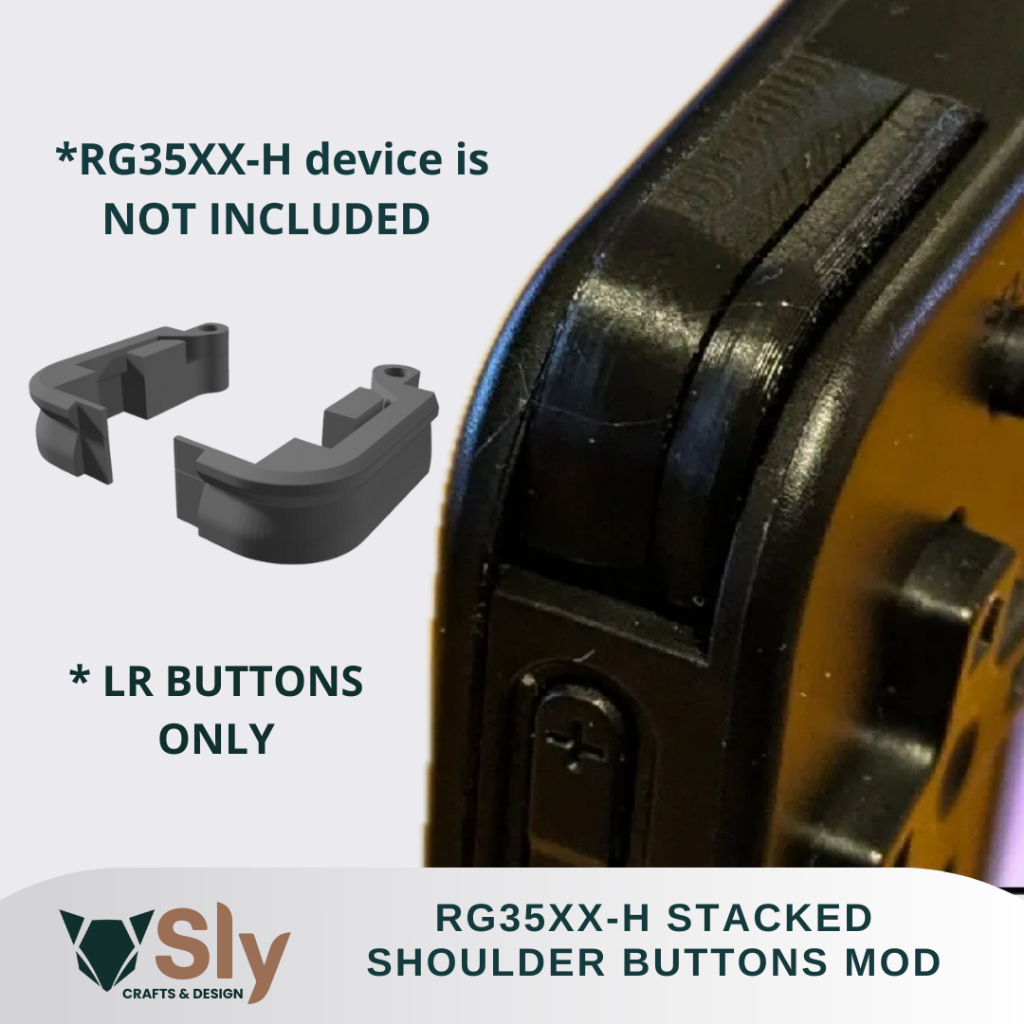 RG35XX-H Stacked LR Shoulder Buttons | Ergonomic Upgrade for Gaming ...