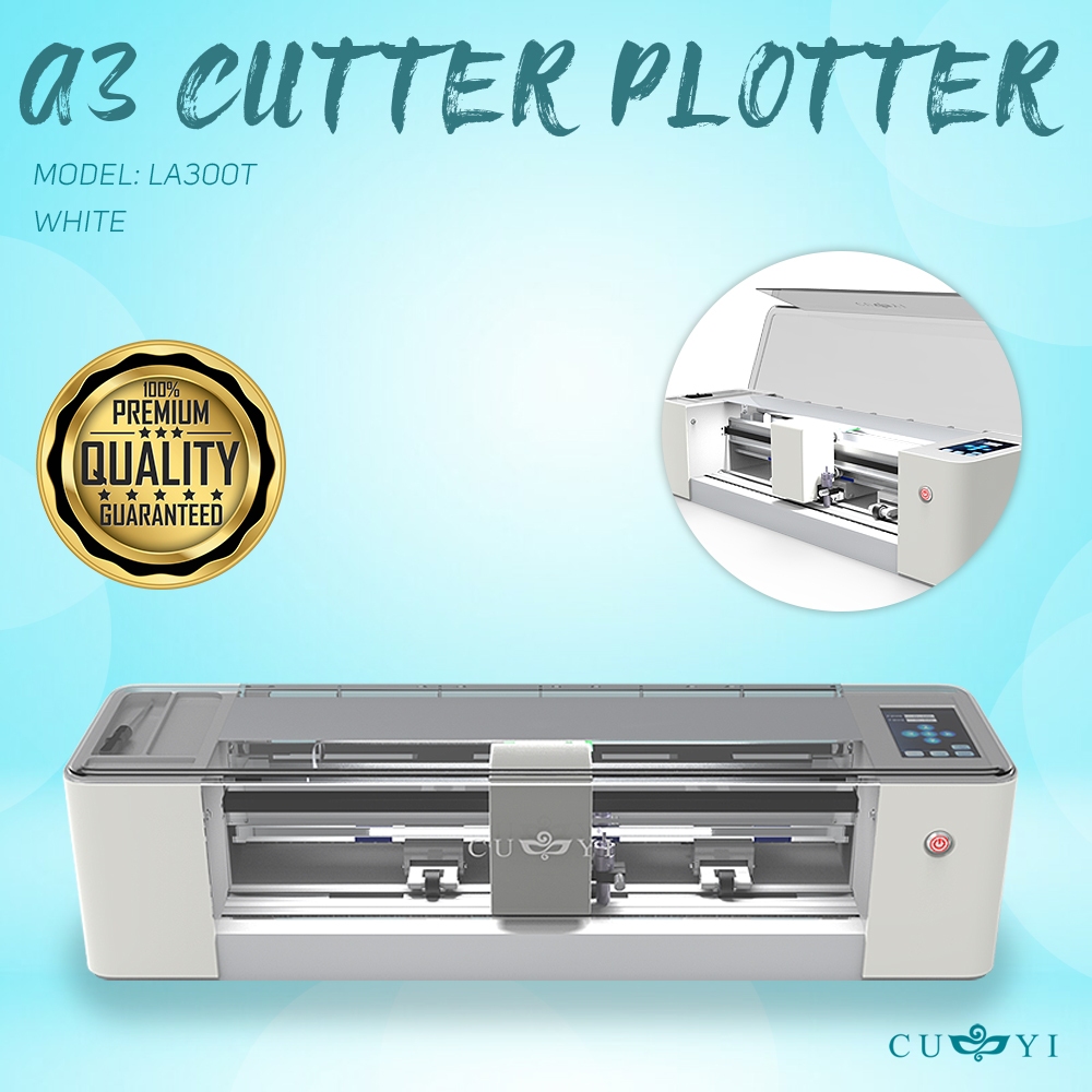 A3 Size CUYI Mini Cutter Plotter LA300T Auto Contour Cutting Machine 310mm Cutting Width ...