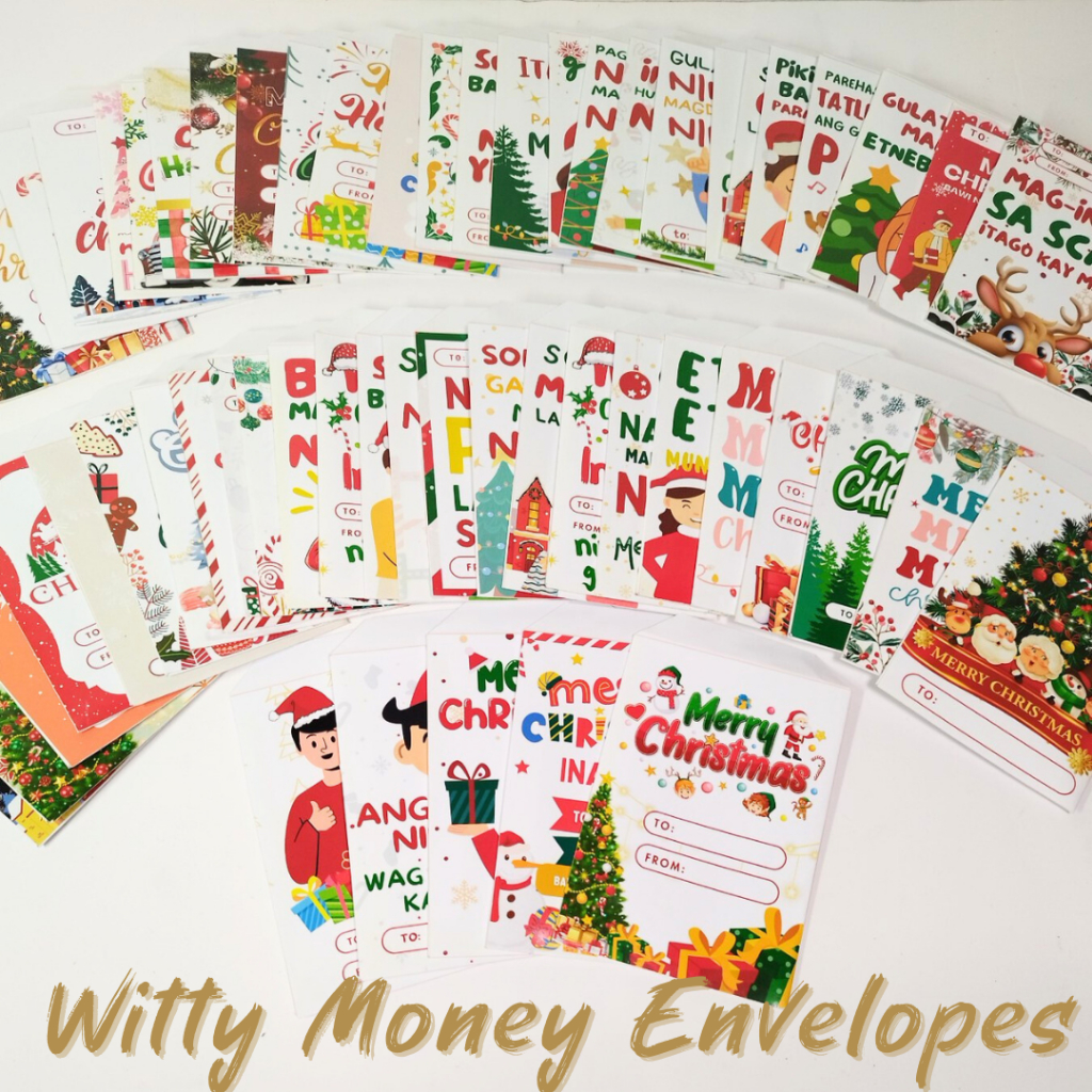 Witty Money Envelopes for Christmas Happy Holidays Gift Angpao Cash ...