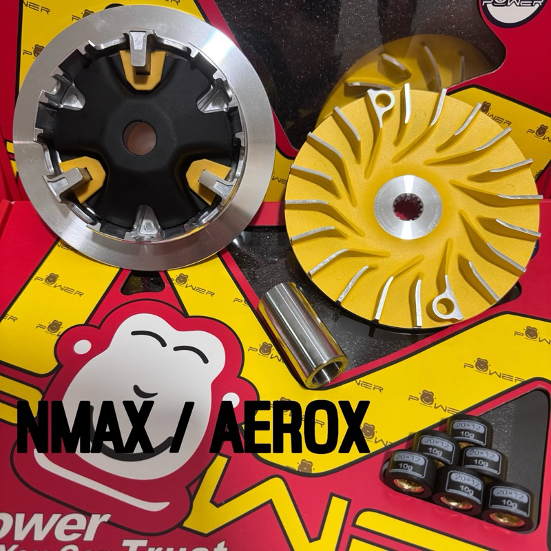 M.POWER RACING PULLEY SET FOR NMAX/AEROX V1/V2. YAMAHA NMAX/AEROX V1/V2 ...