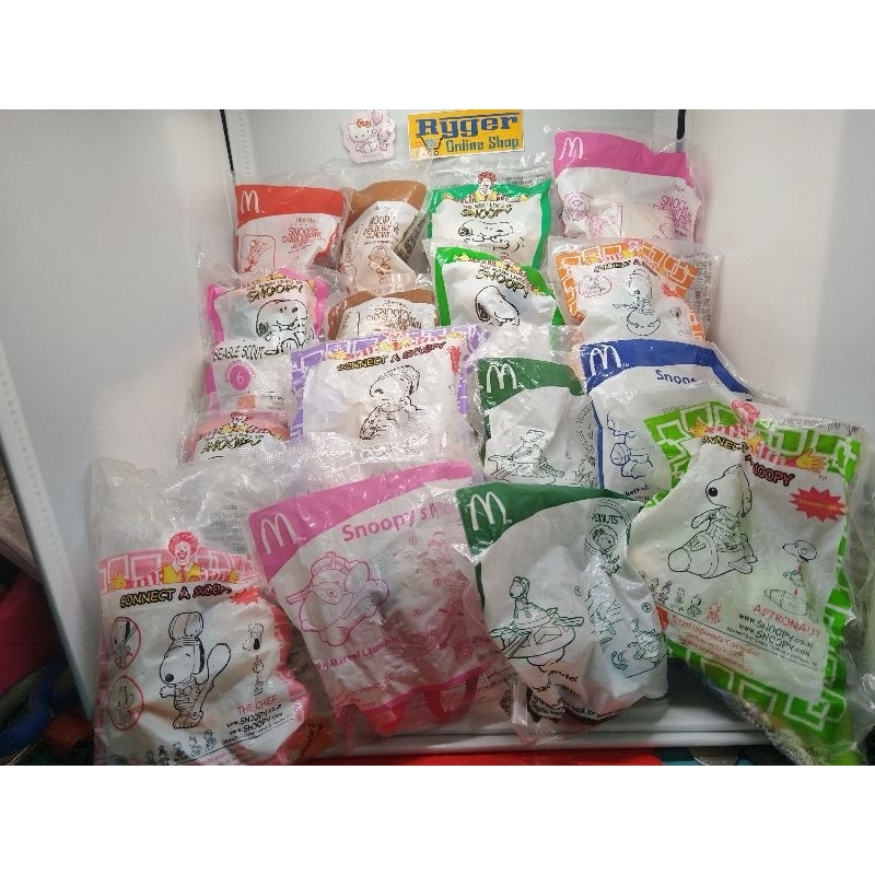 Snoopy Sealed Mcdo Hard To Find Happy meal Toy A5 | Shopee Malaysia
