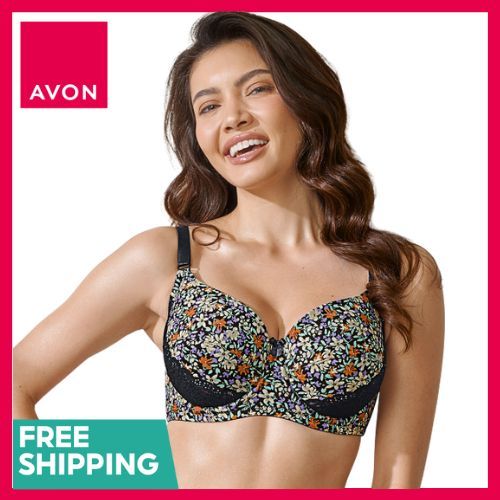 Avon Bra With Wire Camilla Underwire Full CUp Bra Push Up Comfortable 3-hook Support Sexy Bras ...