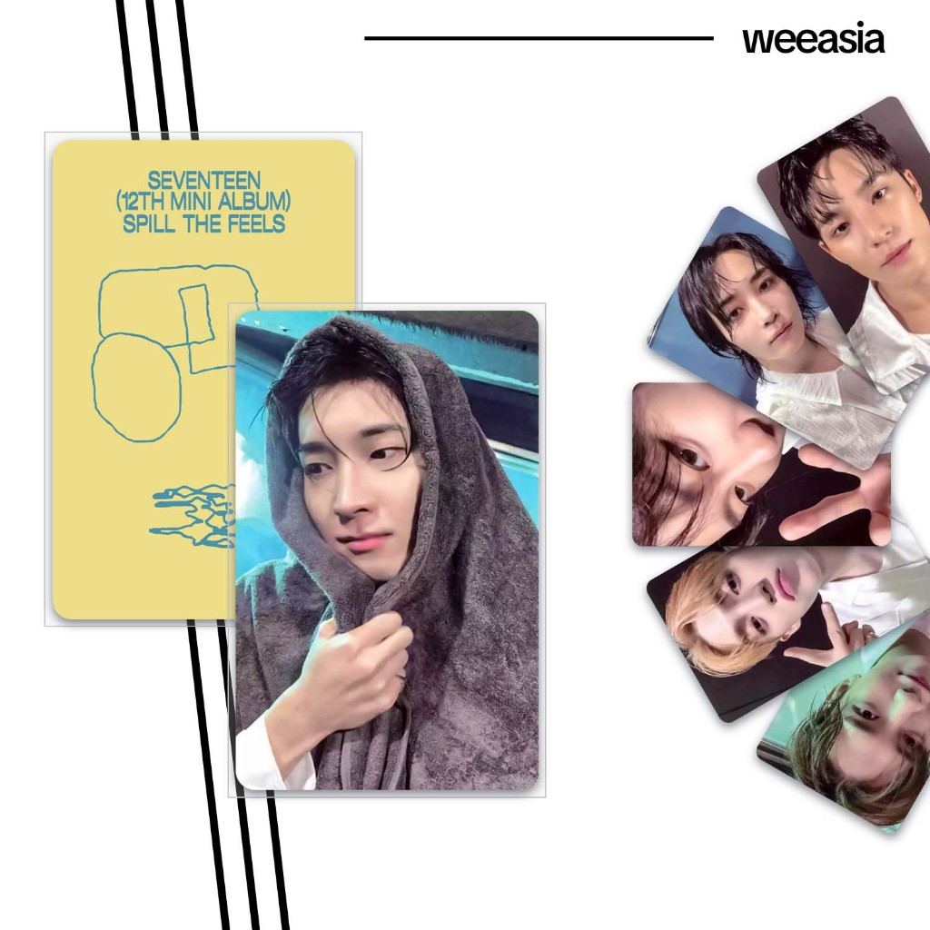 SEVENTEEN SPILL THE FEELS WEVERSE POB LOMO CARDS PHOTOCARDS WONWOO with FREEBIES | WEEASIA ver.1 ...
