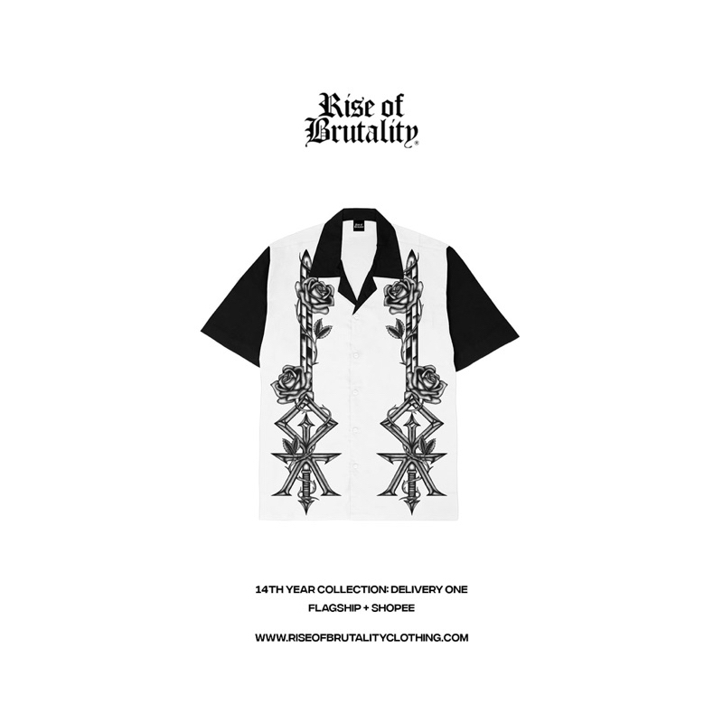 RISE OF BRUTALITY | MEDIEVAL BUTTON-DOWN POLO | Shopee Malaysia