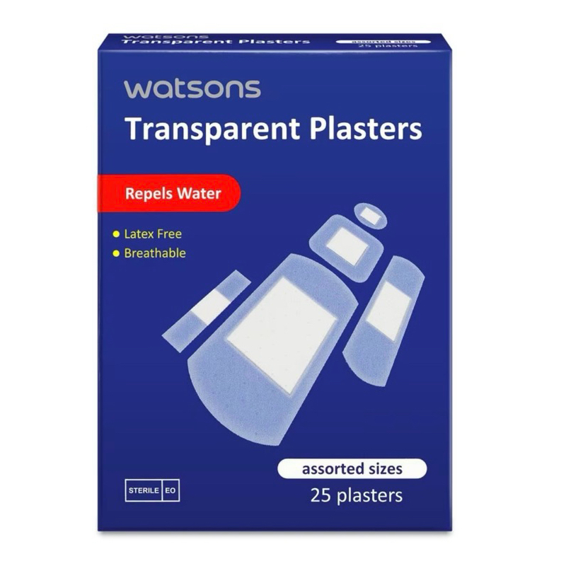 WATSONS Transparent Plaster 25s Asstd Sizes | Shopee Malaysia