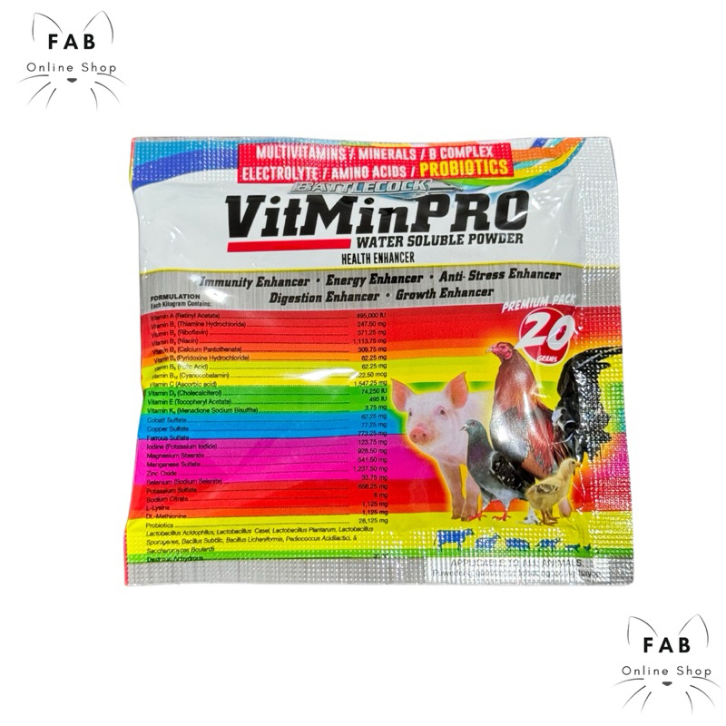 (Per sachet) Battlecock VitminPro Health Enhancer Powder (Vitmin Pro ...
