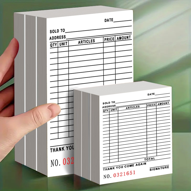 Delivery Receipt Paper Carbonized Resibo With Carbon Invoice Receipts ...