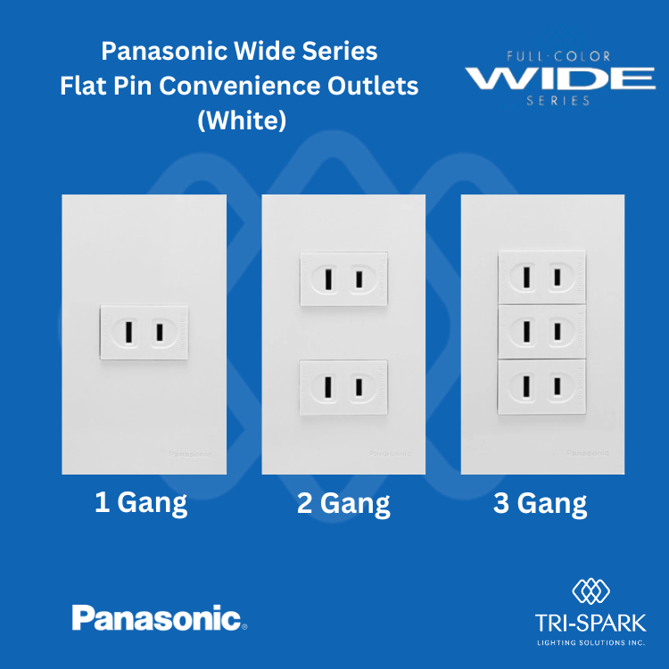 Panasonic Wide Series WEG1001-5 Flat Pin Convenience Outlets | Shopee ...