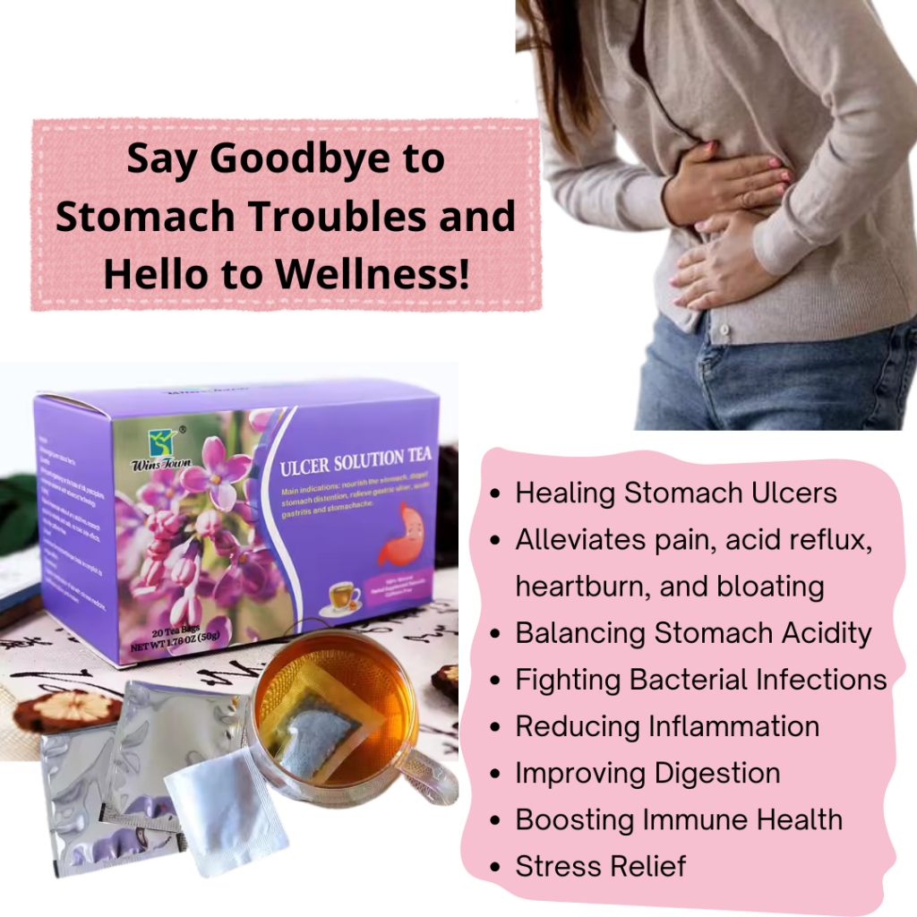 Ulcer Solution Tea Relieves Acid Reflux, Stomach Ulcer, Indigestion, Bloating, Heartburn ...