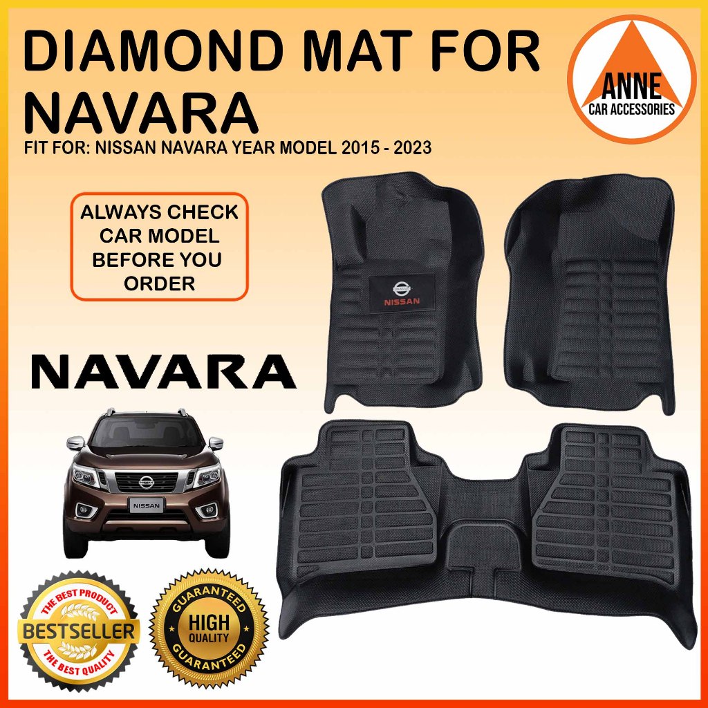 Deep Dish Matting for Nissan Navara VL EL Calibre 2015 2016 2017 2018 ...