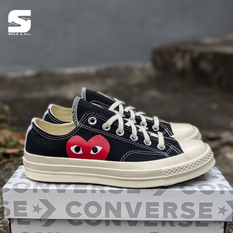 Cons X CDG Chuck 70 Low Black | Shopee Malaysia