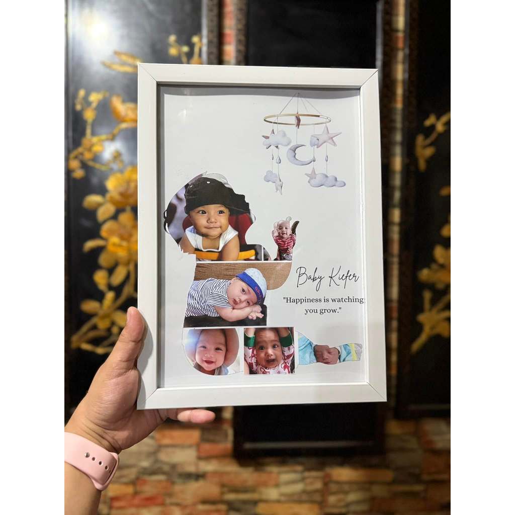Picture Collage Keepsake/ Picture frame with free Layout/ Picture ...
