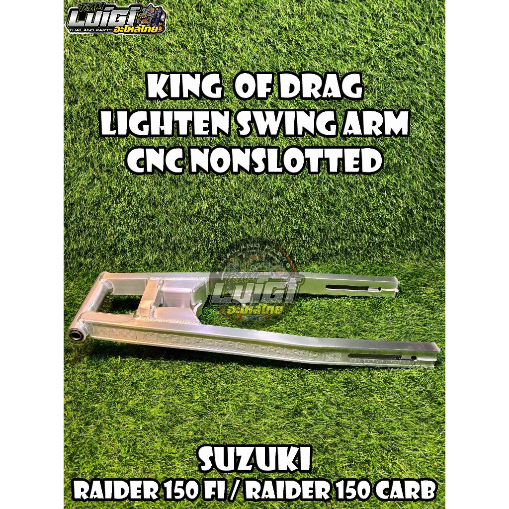 KING OF DRAG CNC NEW NON-SLOTTED SWING ARM PURE ALLOY SUZUKI RAIDER 150 ...