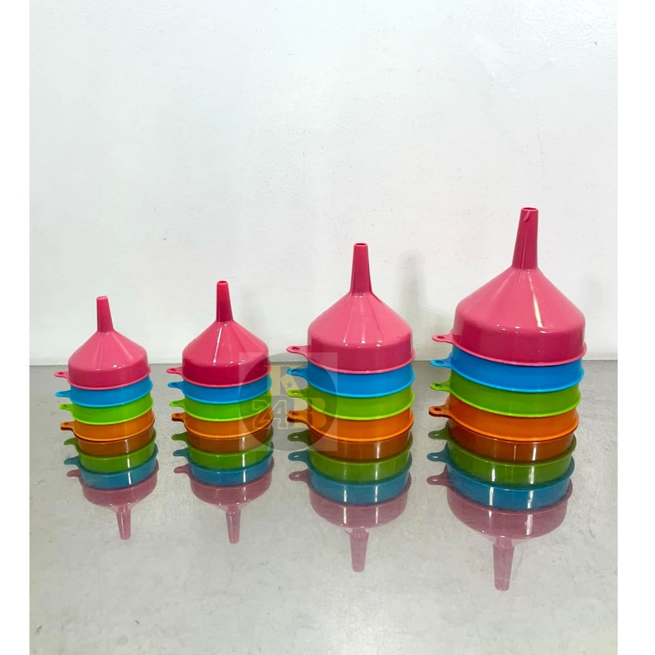 Hi-Top 4 Sizes Plastic Funnel / Imbudo (Random Color) | Shopee Malaysia