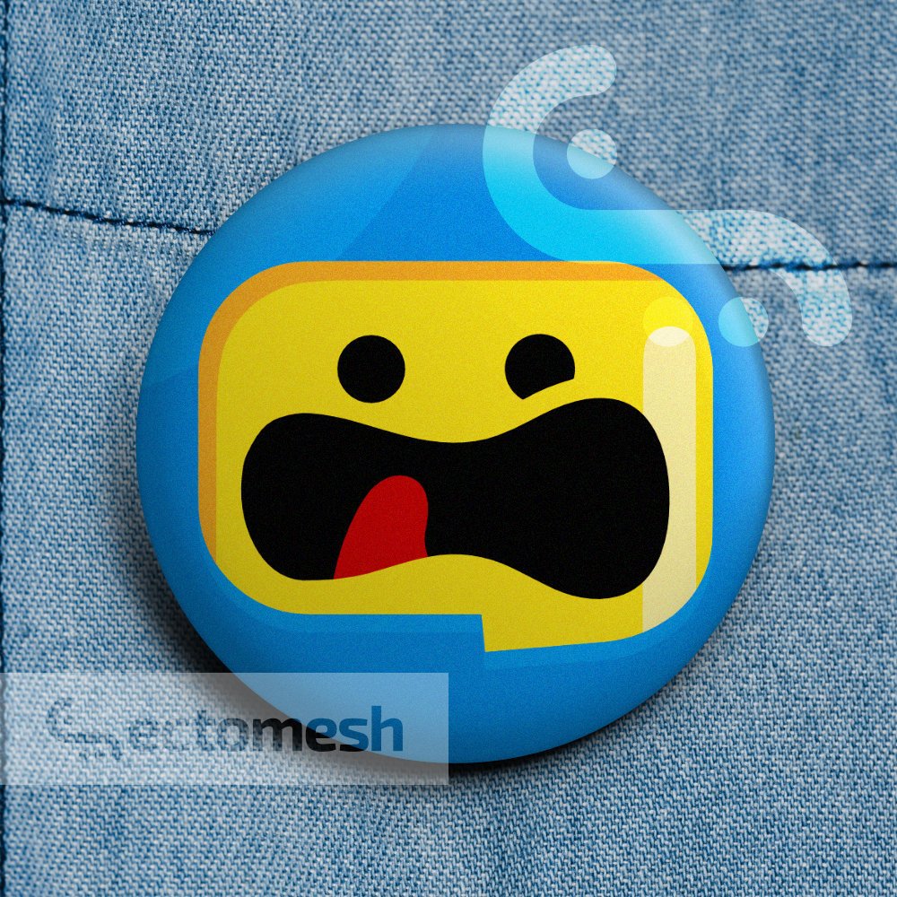 Lego Benny Scream - Button Pins by EctoMesh | Shopee Malaysia