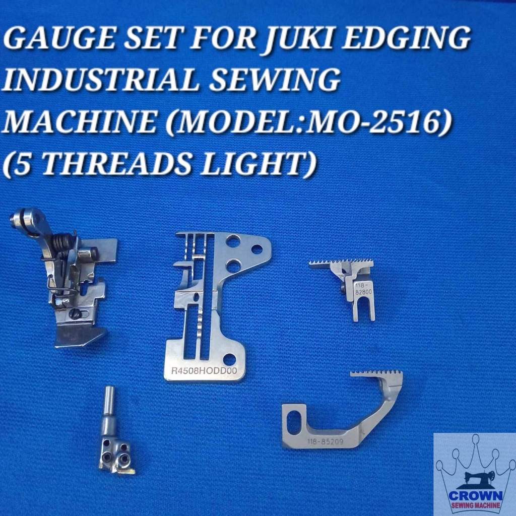 GAUGE SET FOR JUKI EDGING INDUSTRIAL SEWING MACHINE MODEL:MO-2516 (5 ...