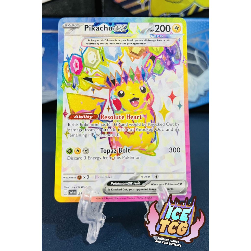 Pikachu ex - 219/191 - Full Art Secret (SSP) | Shopee Malaysia