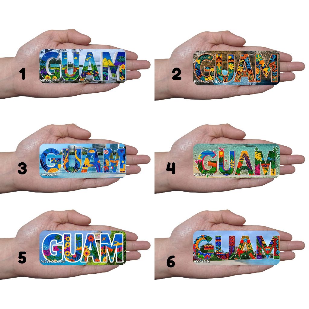 GUAM NEW DESIGN RECTANGLE RUBBER REF MAGNET | Shopee Malaysia