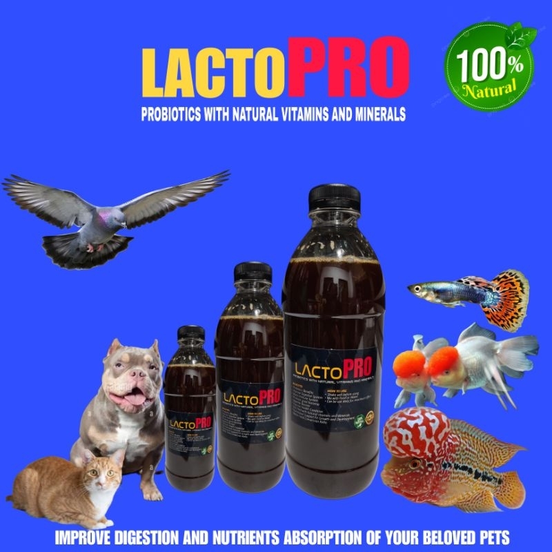 Lacto PRO Probiotics with Natural Vitamins and Minerals 300ML, 500ML ...