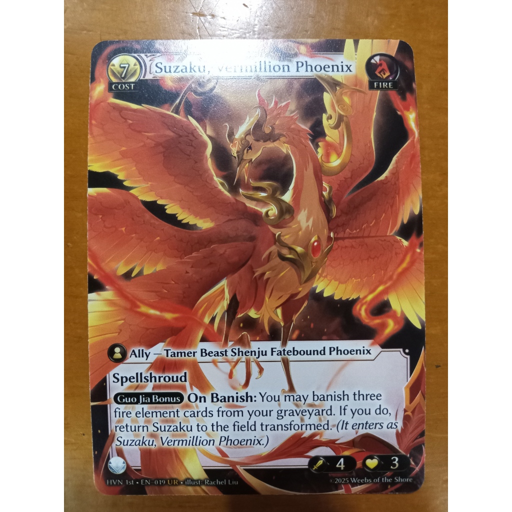 GA Fabled Ruby Fatestone // Suzaku, Vermillion Phoenix UR Abyssal ...