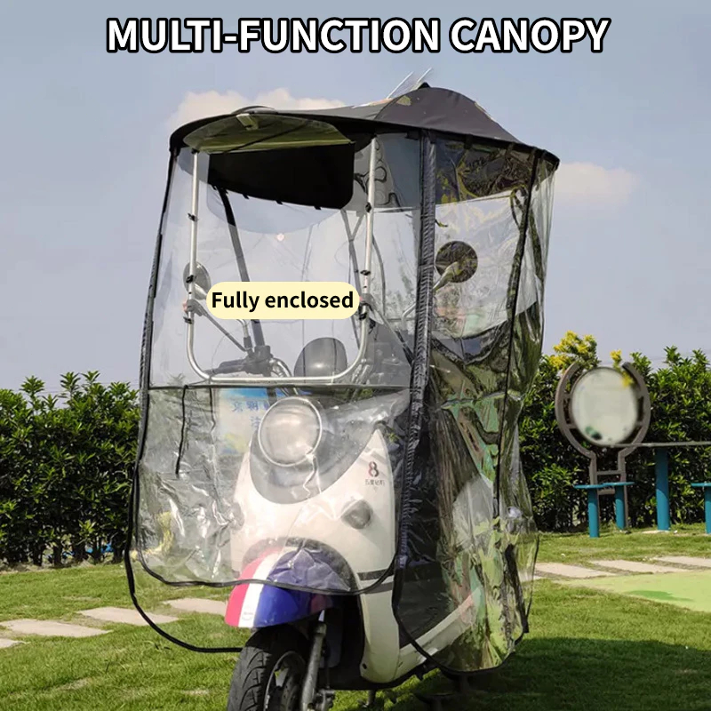 Universal Motorcycle Rain Canopy Full Enclosure for Honda Yamaha ...