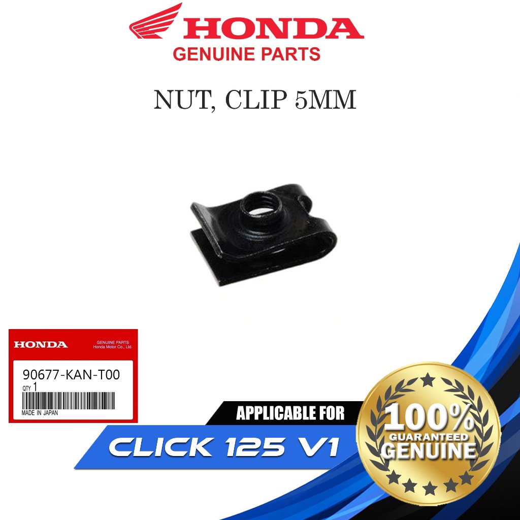 HONDA CLIP NUT 5MM FOR CLICK 125i V1,V2,V3/ADV150/160/PCX150/160 ...