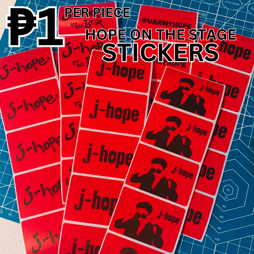 BTS J-HOPE PISO STICKERS / HOPE ON THE STAGE Concert Freebies ...