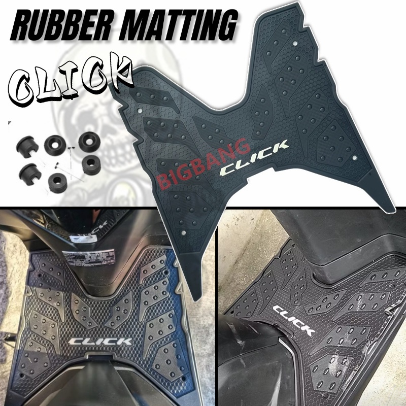 BIGBANG Motorcycle HONDA CLICK 125i /150i Footboard Rubber Matting With ...
