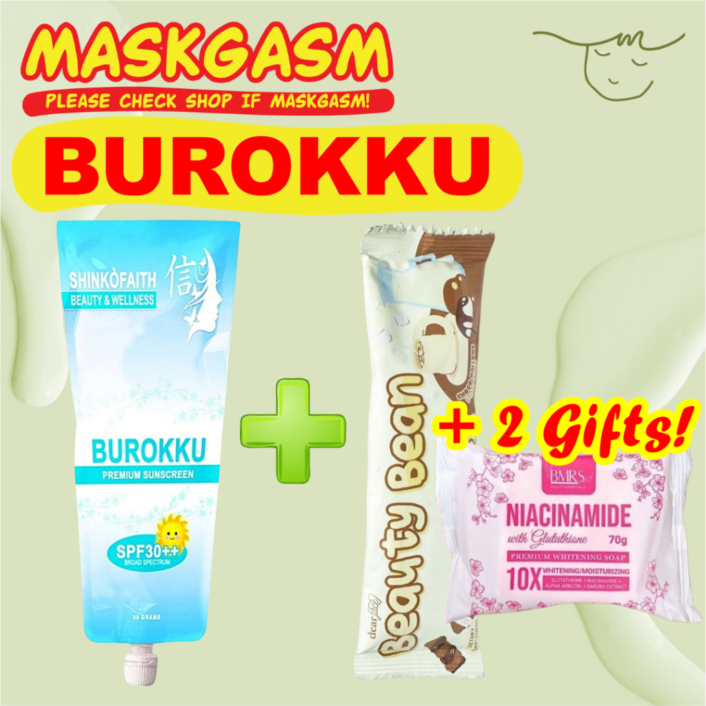 BUROKKU PREMIUM SUNSCREEN BY SHINKOFAITH WITH SPF 30+++ BROAD SPECTRUM ...