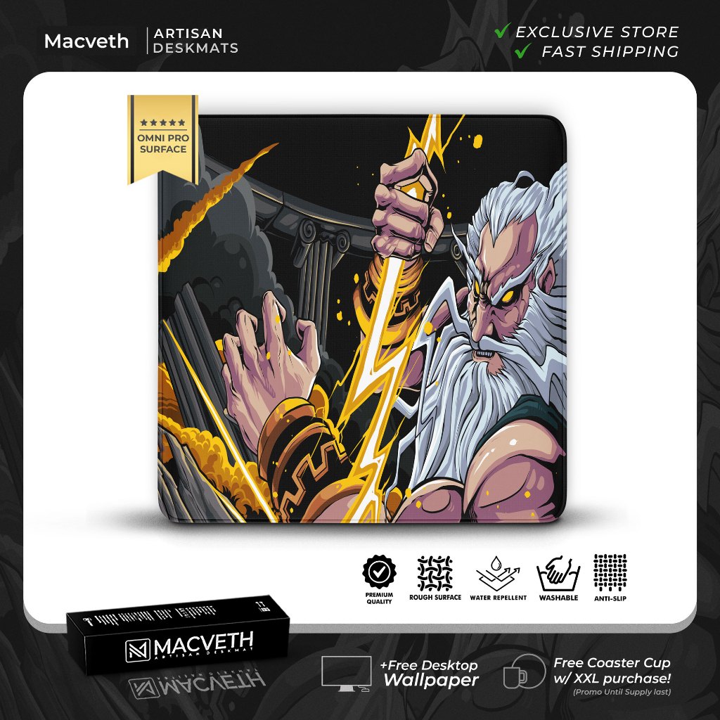 Macveth Artisan Deskmat | Zeus | Omni Pro Deskmat | Mouse pad | Shopee ...