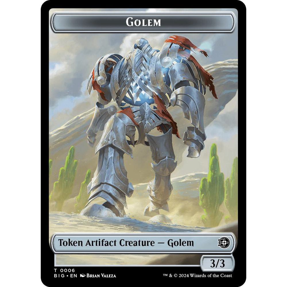 Golem // Plot Double-Sided Token - Outlaws of Thunder Junction: The Big ...