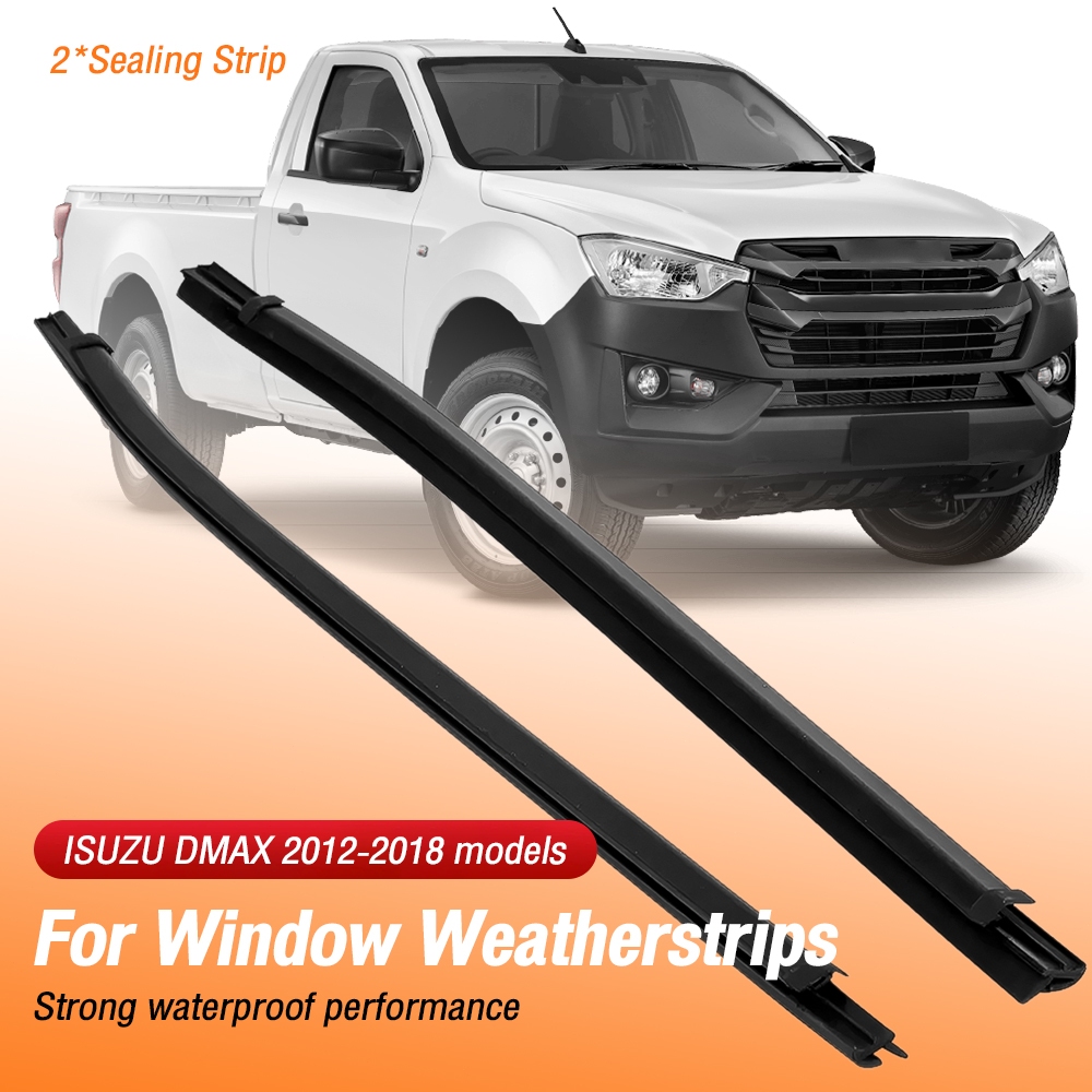 2/4pcs Weatherstrip for Isuzu Dmax 2012-2018 Car Door Window Trim Outer ...