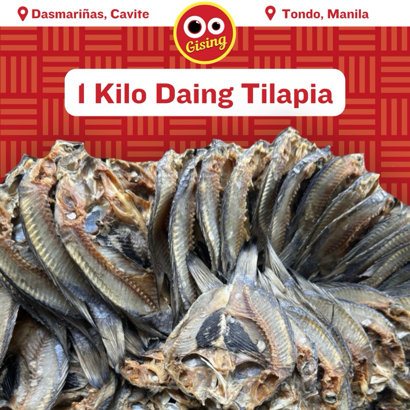1 KG Premium Tilapia Daing Cebu - Traditional Dried Tilapia Fish ( in ...