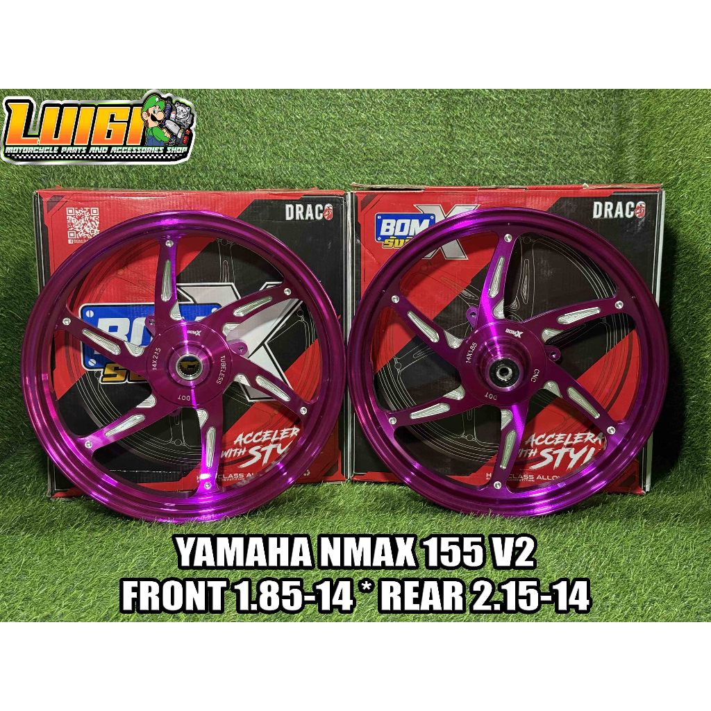 BOM RANGSIT CNC MAGS DRACO 14s 6 SPOKES YAMAHA NMAX 155 V2 | Shopee ...
