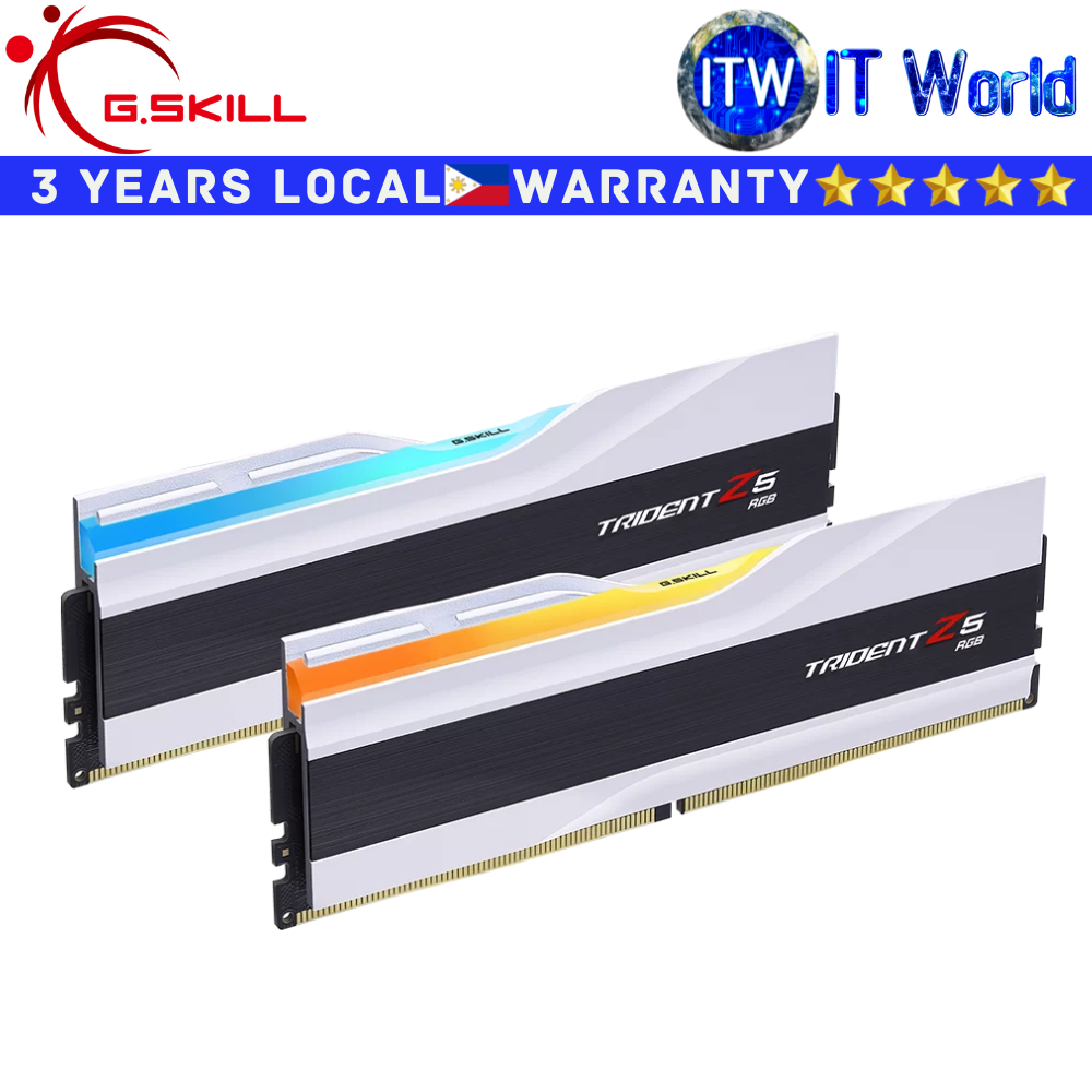 Itw | G.Skill DDR5 RAM 64GB (2x32GB) 6000MT/s Trident Z5 RGB (F5-6000J3636F32GX2-TZ5RW) | Shopee ...