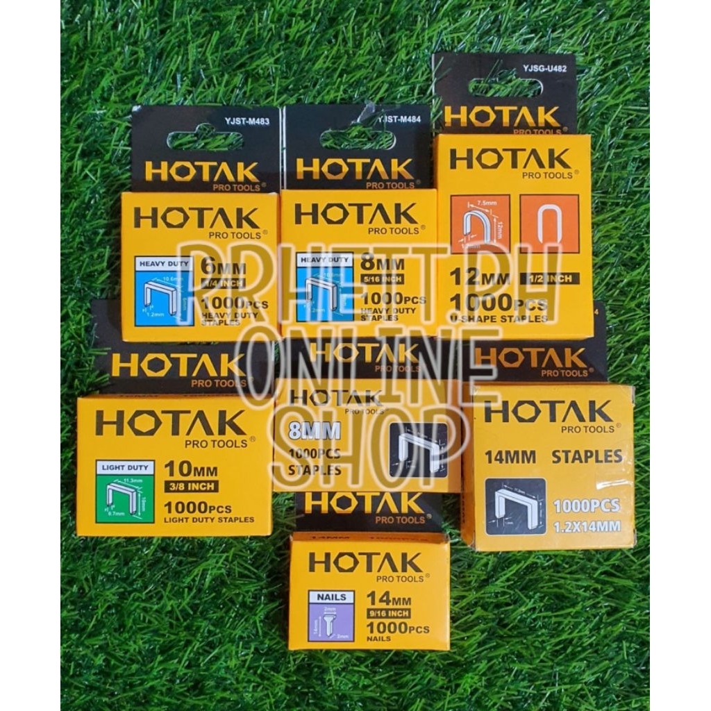 rrhett.ph 1000PCS HOTAK PRO TOOLS HEAVY DUTY SQUARE/U-SHAPE/NAILS ...