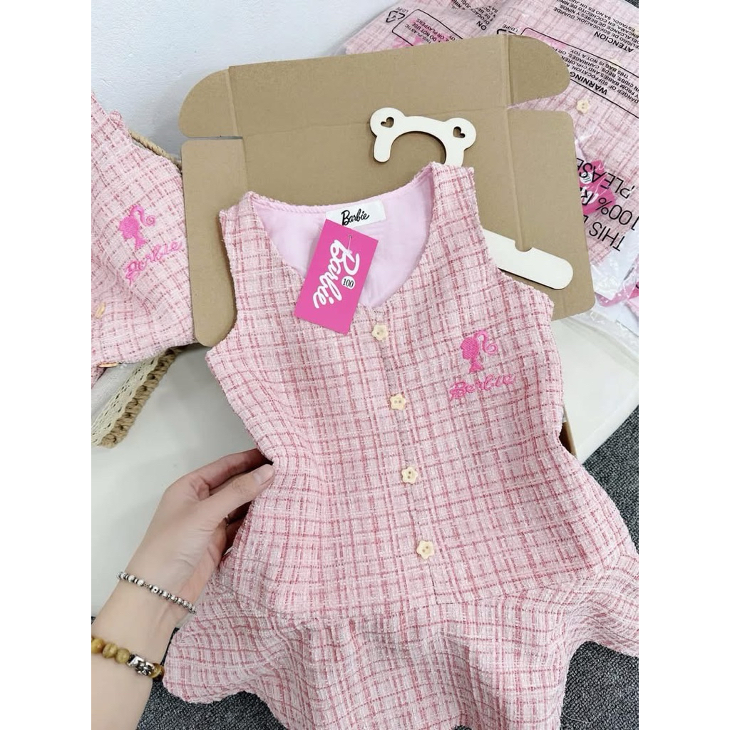 Barbie Tweed Dress version2 | Shopee Malaysia